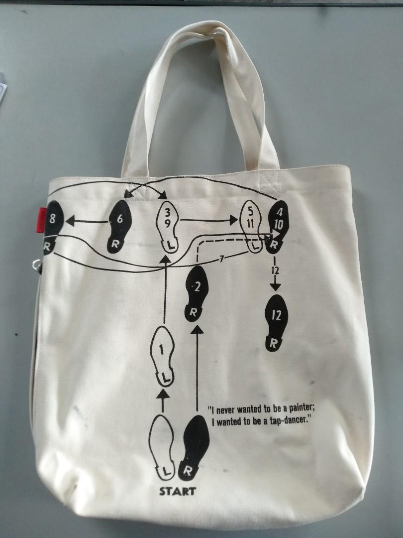 rootote x andy warhol heavyweight canvas tote bag, Men's Fashion, Bags, Sling Bags on Carousell