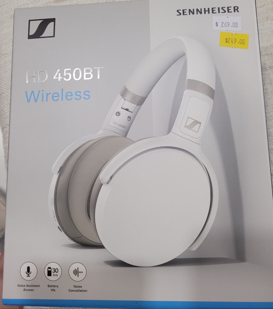 SENNHEISER HD 450BT WIRELESS HEADPHONES, Audio, Headphones & Headsets on Carousell