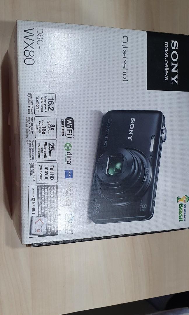 Sony Cybershot DSC-WX80 full HD camera, Photography, Cameras on Carousell
