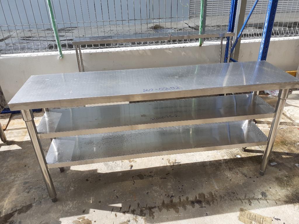 Stainless steel 3 tier work table, Furniture & Home Living, Bathroom ...