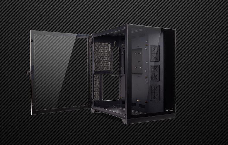 Tecware VXC Compact Dual Chamber ATX Case | No fans, Front+Side TG, 7 ...