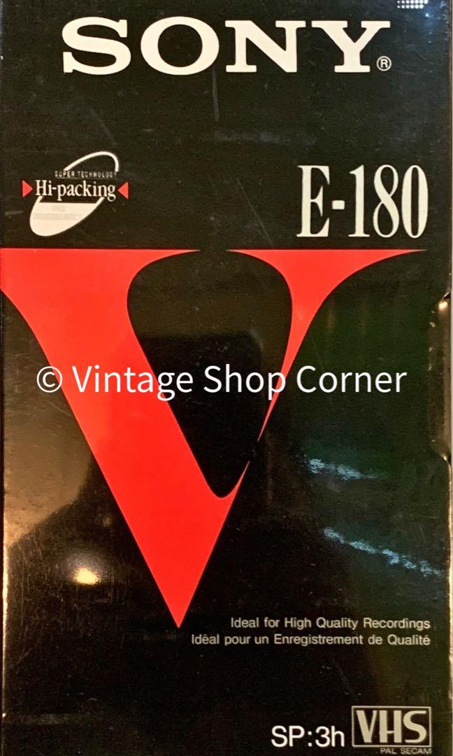 (VHS Blank Tape) Sony E-180 Hi Resolution VHS (PAL, SECAM) Brand New ...