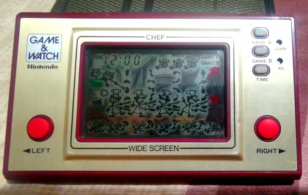 Vintage Nintendo Game & Watch widescreen - Chef - 1981, Hobbies & Toys ...