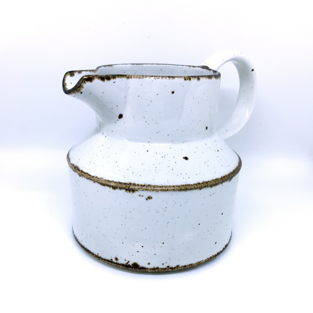 Vintage Midwinter pitcher with brown speckles, Furniture & Home Living ...