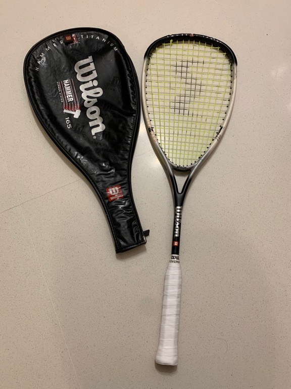 Wilson Hammer Squash Racquet, Sports Equipment, Sports & Games, Racket ...