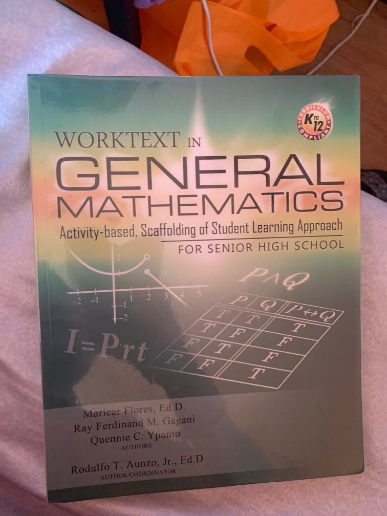 Worktext in General Mathematics for Senior High School, Hobbies & Toys ...