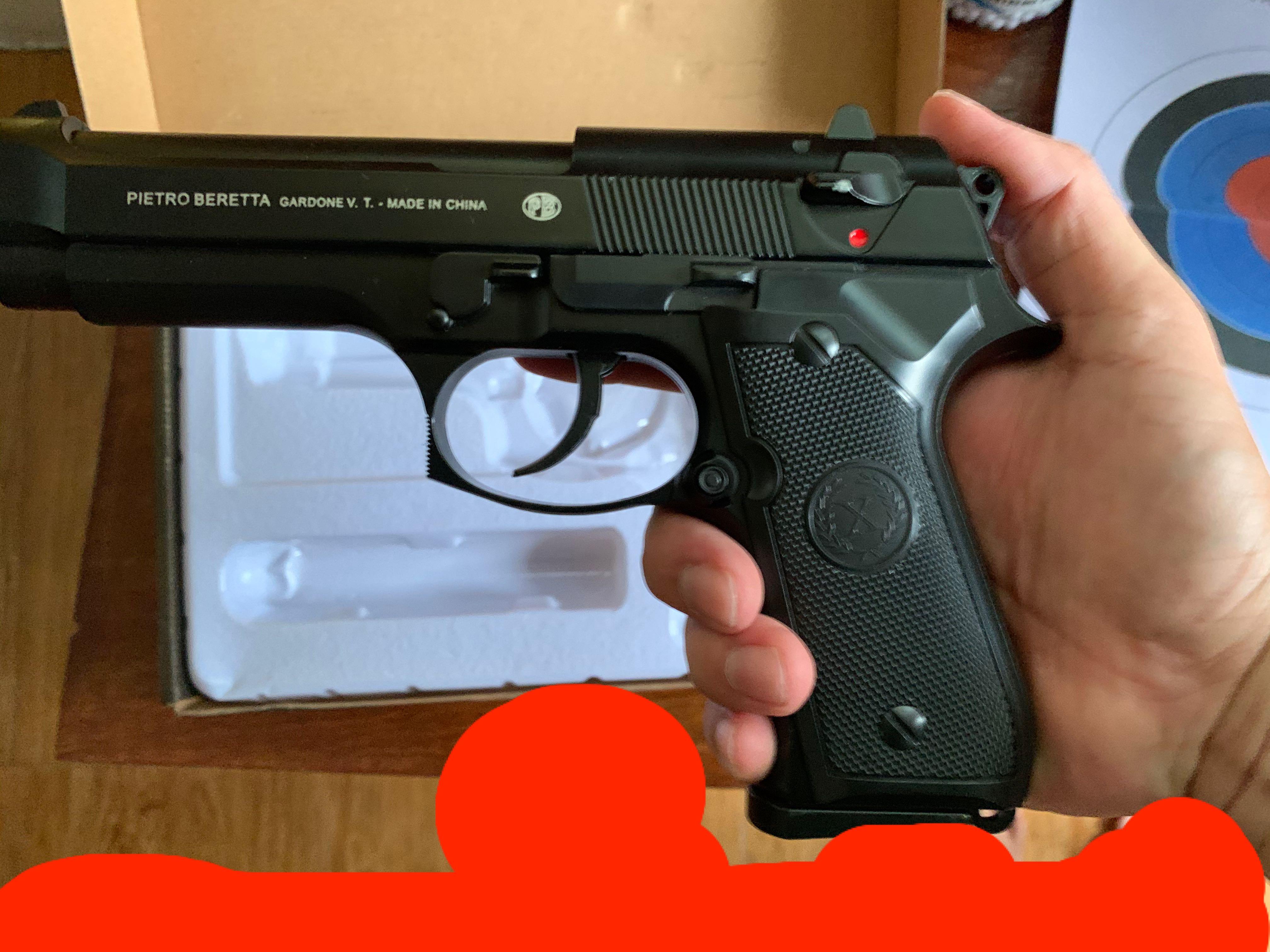 Beretta M92 Full Metal (Spring Type), Hobbies & Toys, Toys & Games on ...