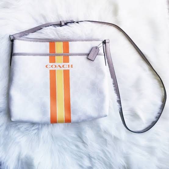Coach | Varsity Stripe Cross Body Bag, Luxury, Bags & Wallets on Carousell