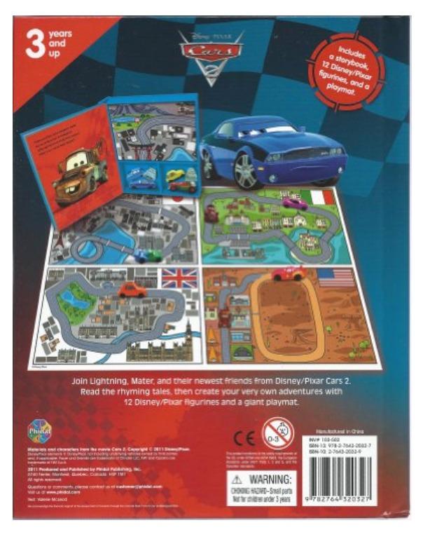 Disney Pixar My Busy Books Cars 2 Activity Storybook 12 Figures Playmat ...