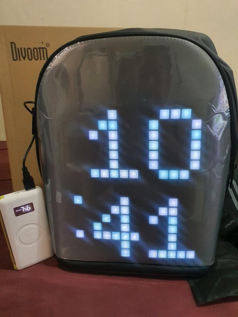 Divoom Pixoo Backpack "Cool LED Backpack", Computers & Tech, Parts ...