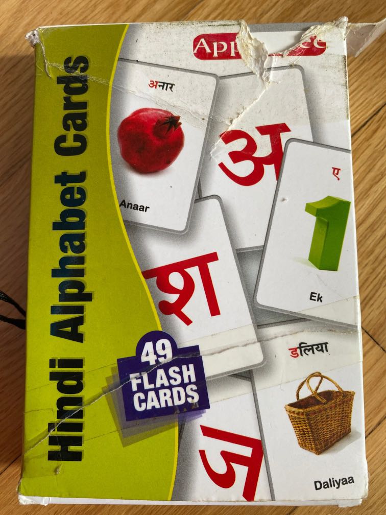 Flash cards - Hindi Alphabets, Hobbies & Toys, Books & Magazines ...