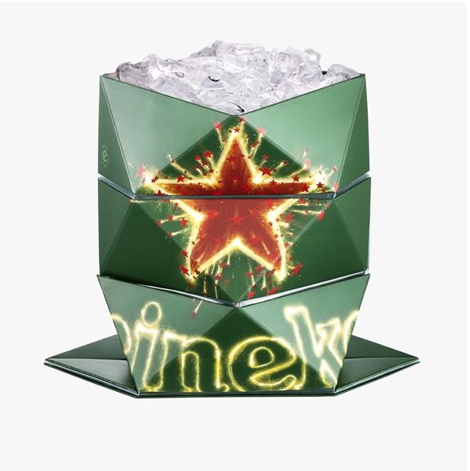 Heineken Festive Foldable Ice Bucket, Everything Else on Carousell
