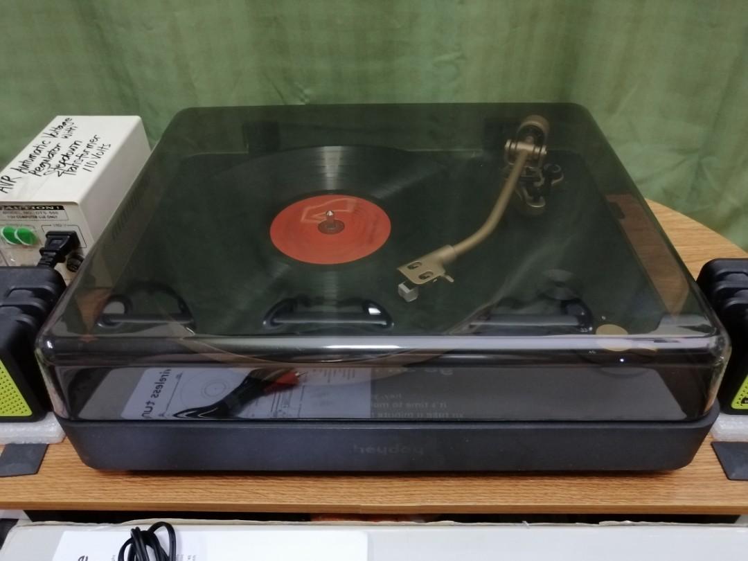 Heyday Wireless Bluetooth Turntable Vinyl Record Player, Audio ...