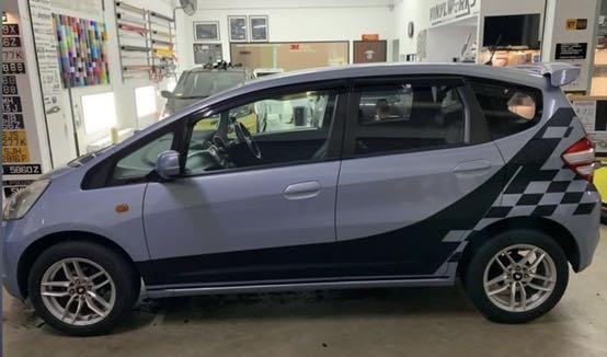 Honda Fit side strips design sticker, Car Accessories, Accessories on ...