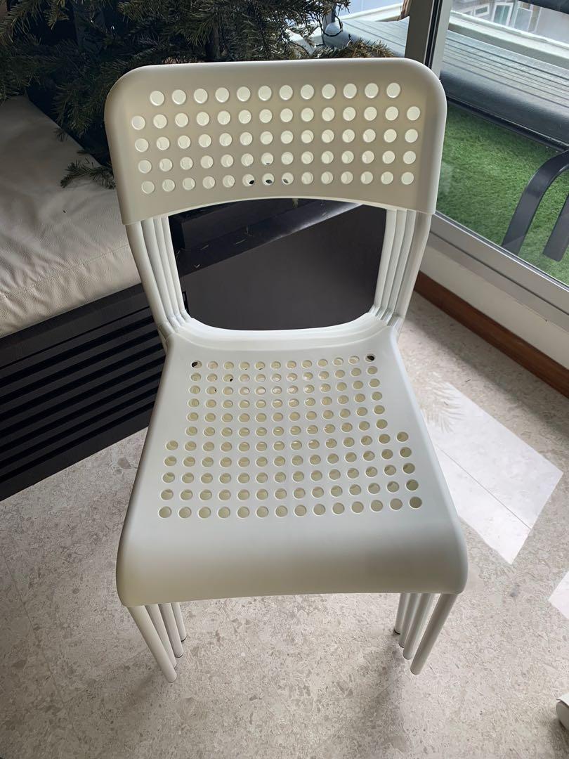 IKEA ADDE Chair (White), Furniture & Home Living, Furniture, Chairs on ...