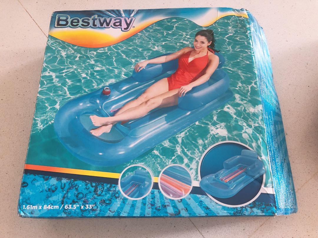 Inflatable pool mattress floating float raft water bed swimming, Sports ...