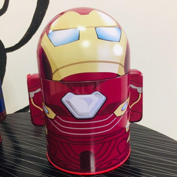 IRONMAN CAPTAIN AMERICA AVENGERS ENDGAMES TIN CAN MARVEL CONTAINERS ...