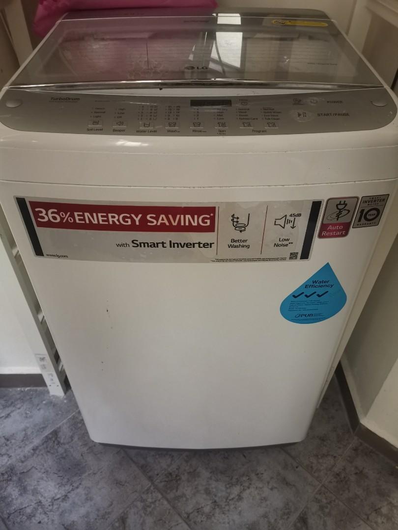 LG 8kg top load smart inverter washing machine, TV & Home Appliances ...