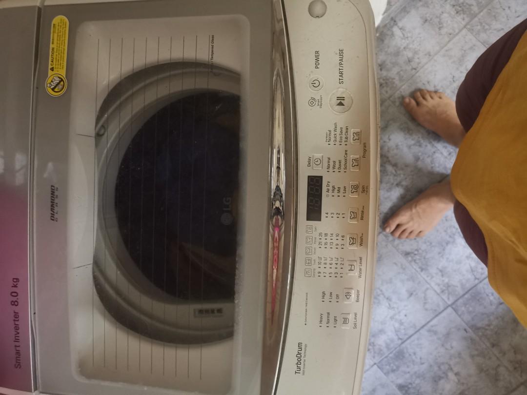 LG 8kg top load smart inverter washing machine, TV & Home Appliances ...