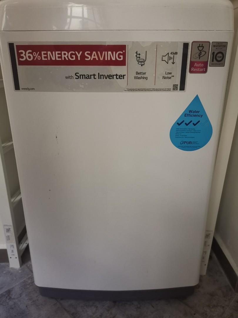 LG 8kg top load smart inverter washing machine, TV & Home Appliances ...