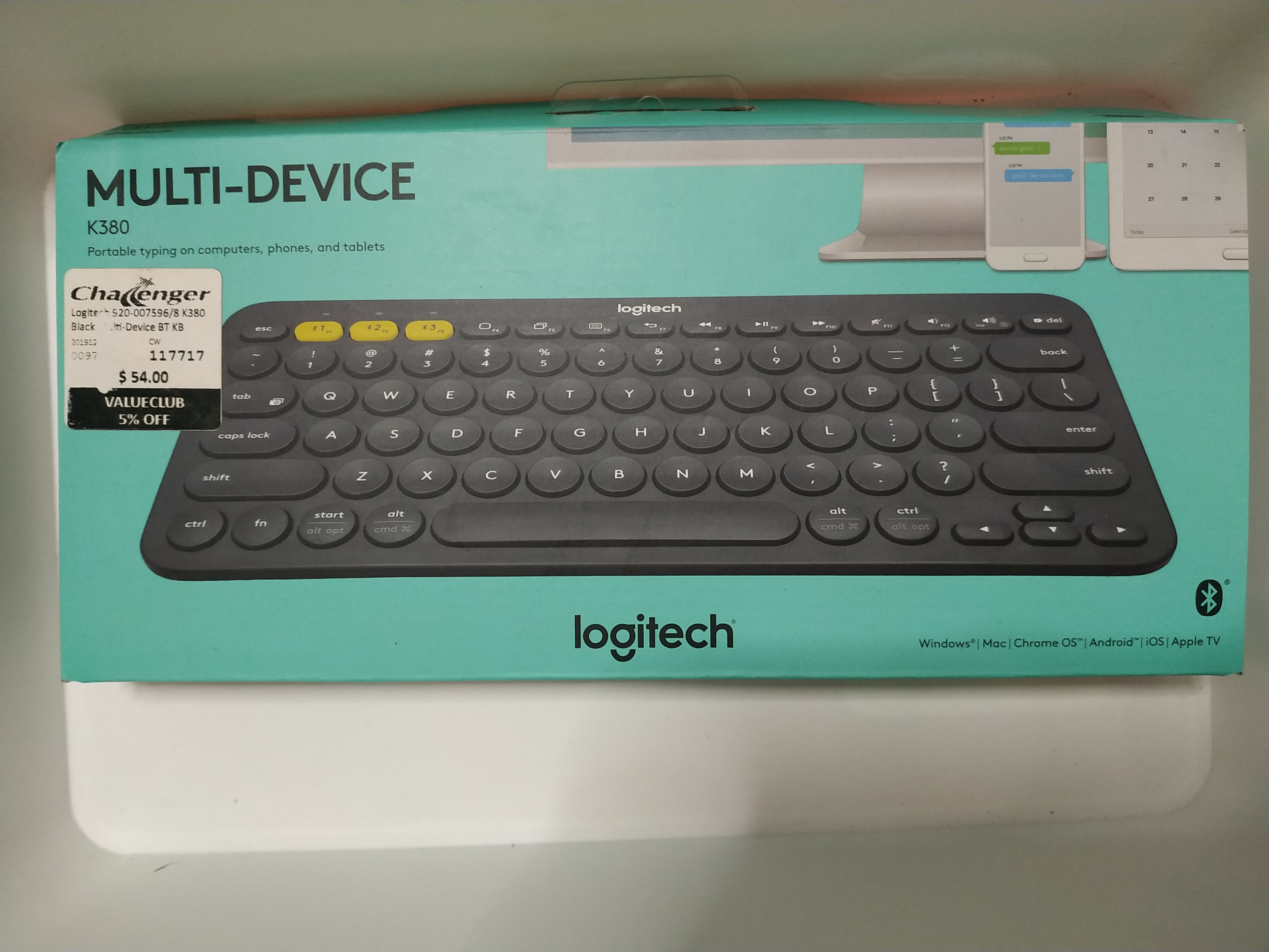 Logitech K-380 wireless Bluetooth keyboard, Computers & Tech, Parts ...