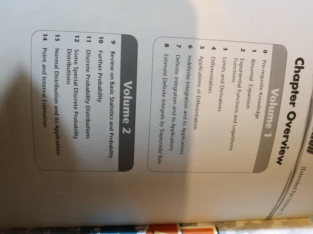 Mathematics Module One 1 Hkdse Textbook Calculus And Statistics 延伸 數學 1 Peason New Senior