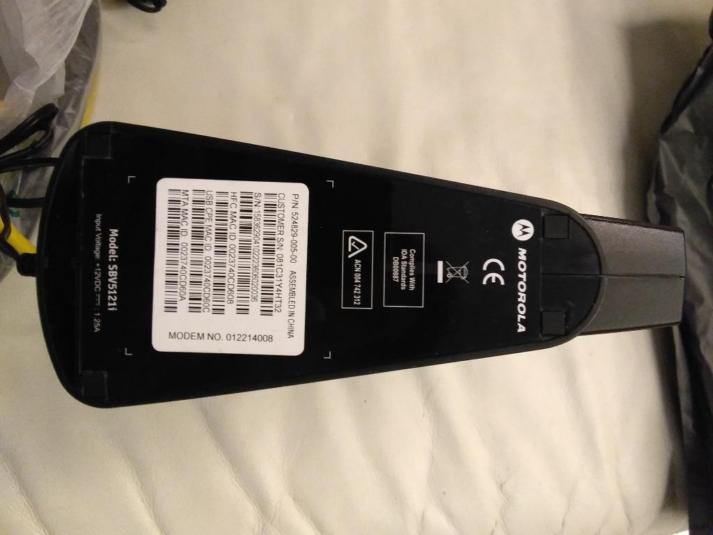 Motorola Surfboard Modem SBV5121i Router, Computers & Tech, Parts ...