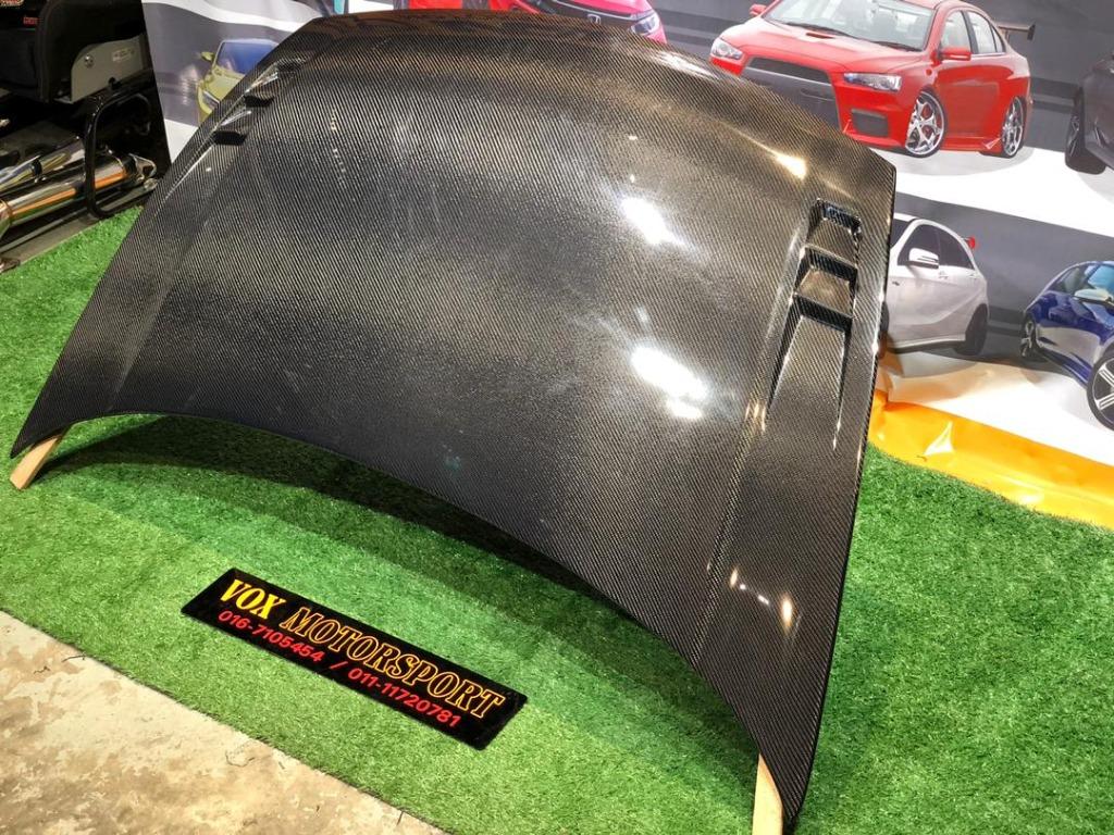 mugen rr carbon fiber hood for honda civic fd fd1 fd2 fd4 fd2r replace upgrade performance look ...