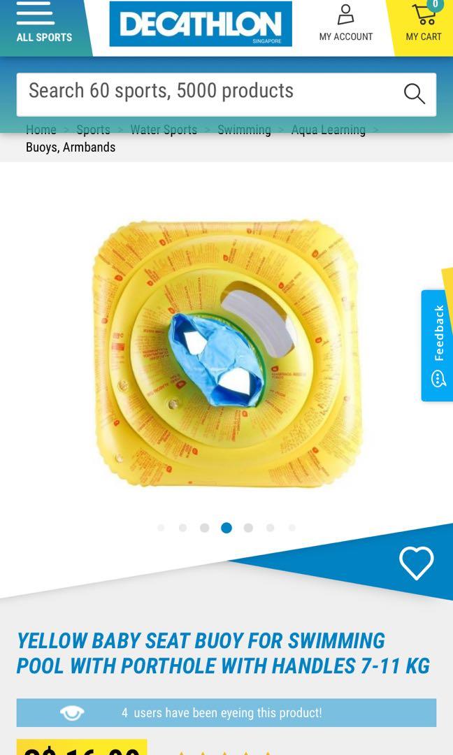 Nabaiji baby swimming float (7-11kg) Decathlon, Babies & Kids, Infant ...