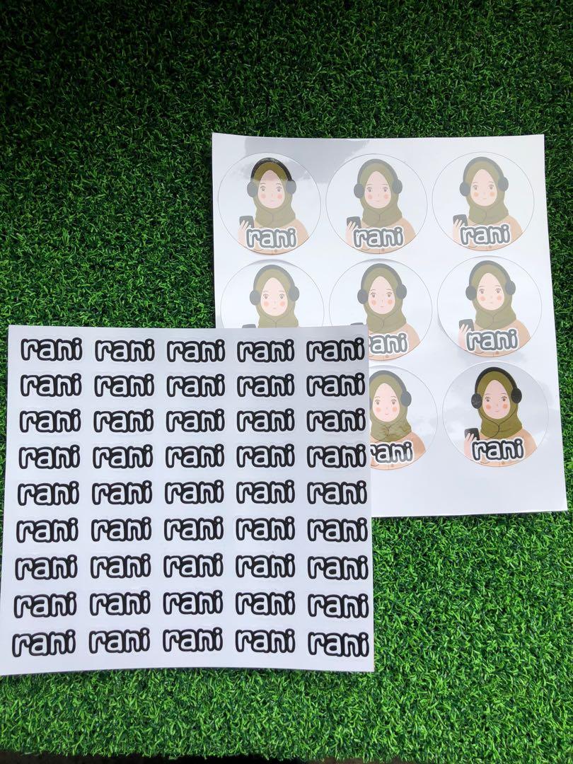 Personalized Sticker Label | Custom Name / Logo Sticker Label, Hobbies ...