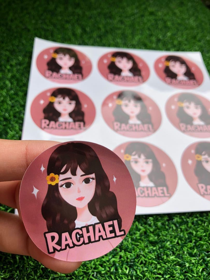 Personalized Sticker Label | Custom Name / Logo Sticker Label, Hobbies ...