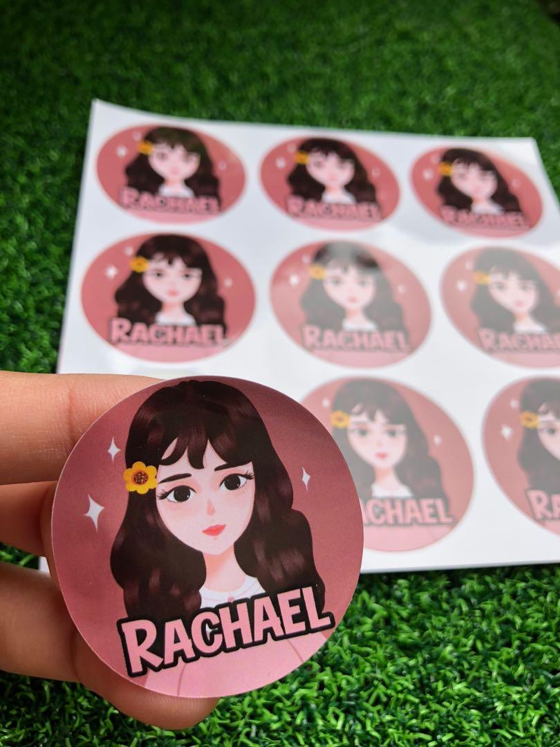 Personalized Sticker Label | Custom Name / Logo Sticker Label, Hobbies ...