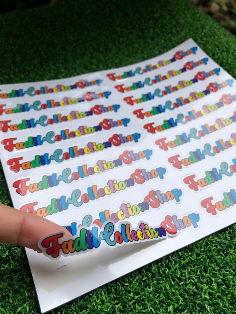 Personalized Sticker Label | Custom Name / Logo Sticker Label, Hobbies ...