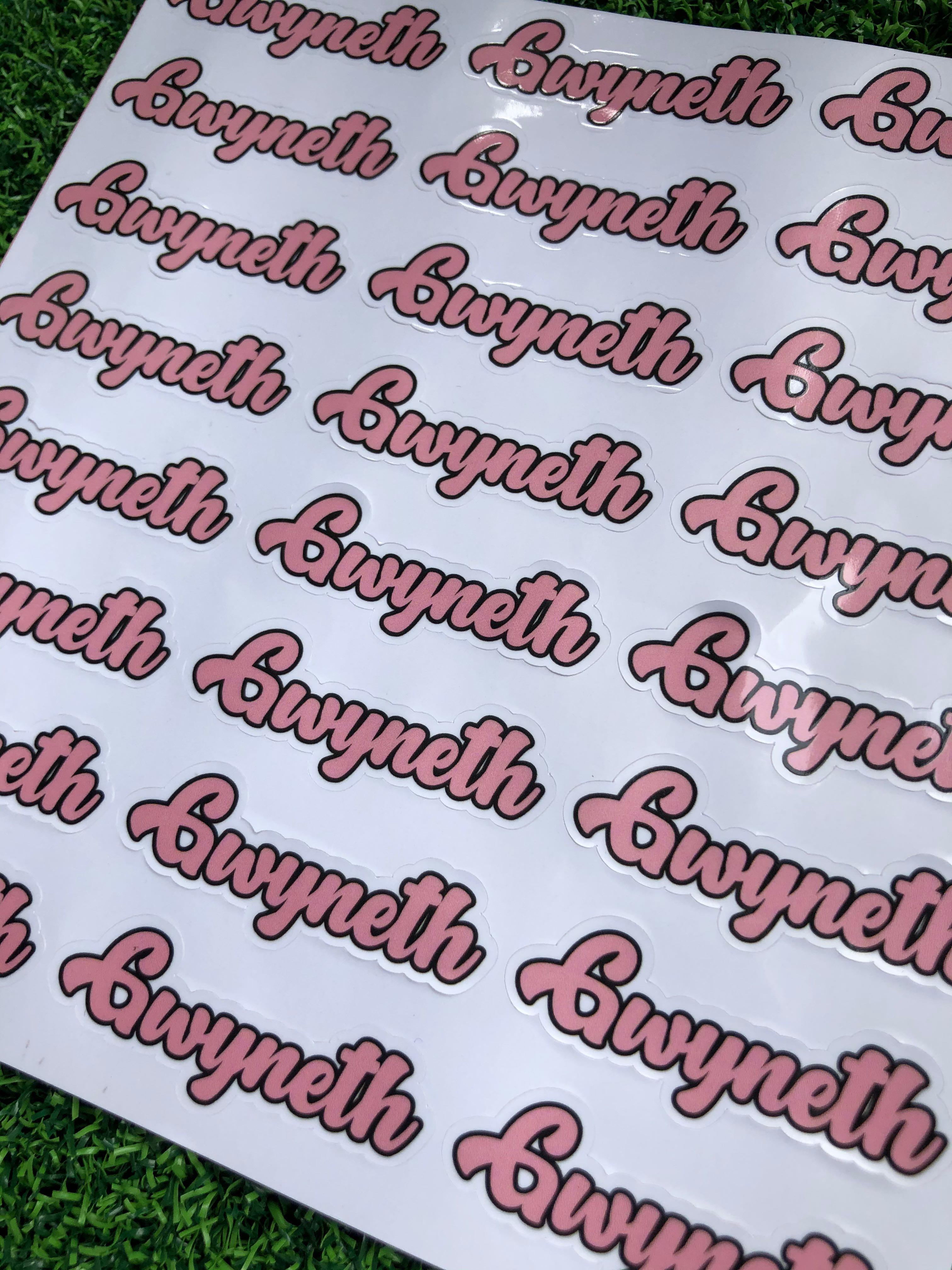 Personalized Sticker Label | Custom Name / Logo Sticker Label, Hobbies ...