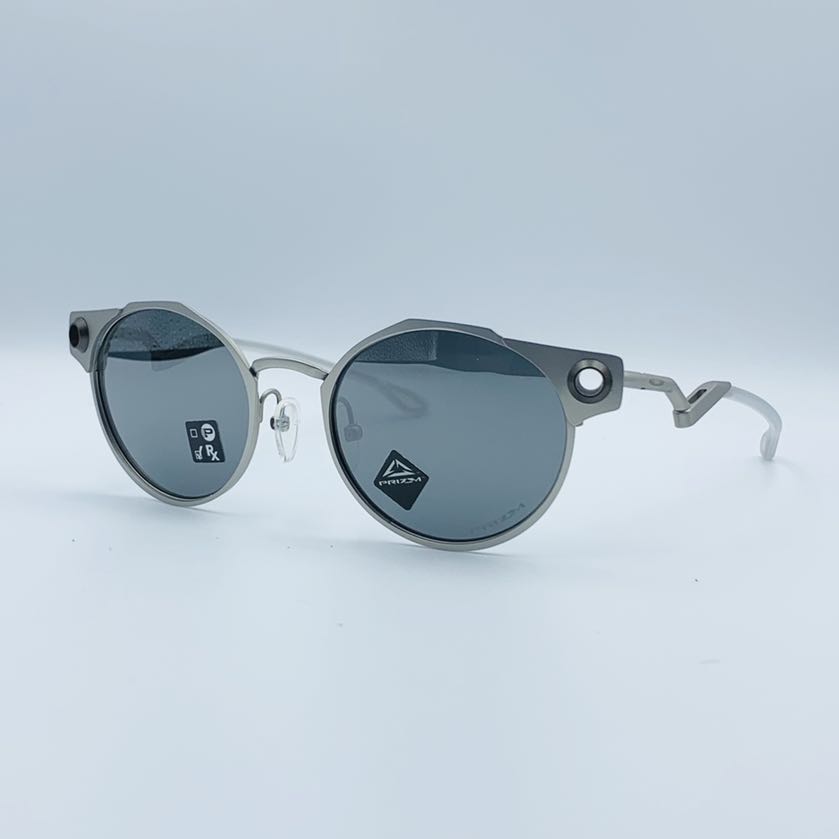 Oakley Deadbolt Titanium Prizm Black Satin Chrome, Men's Fashion ...
