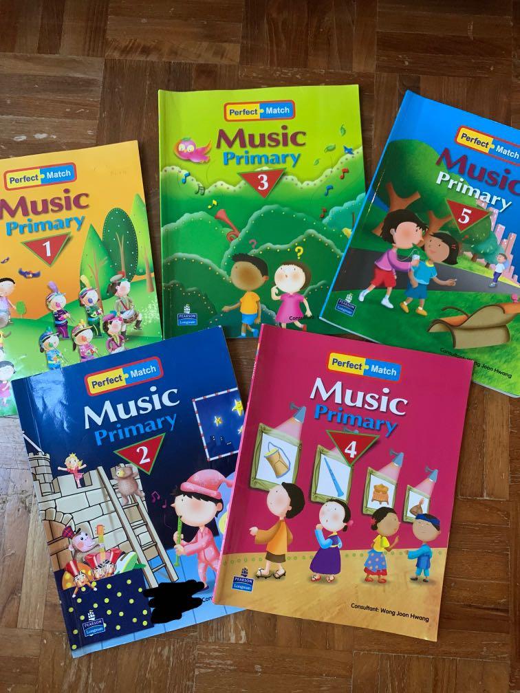 Perfect Match Music Textbooks Primary 1, 2, 3, 4 and 5, Hobbies & Toys ...