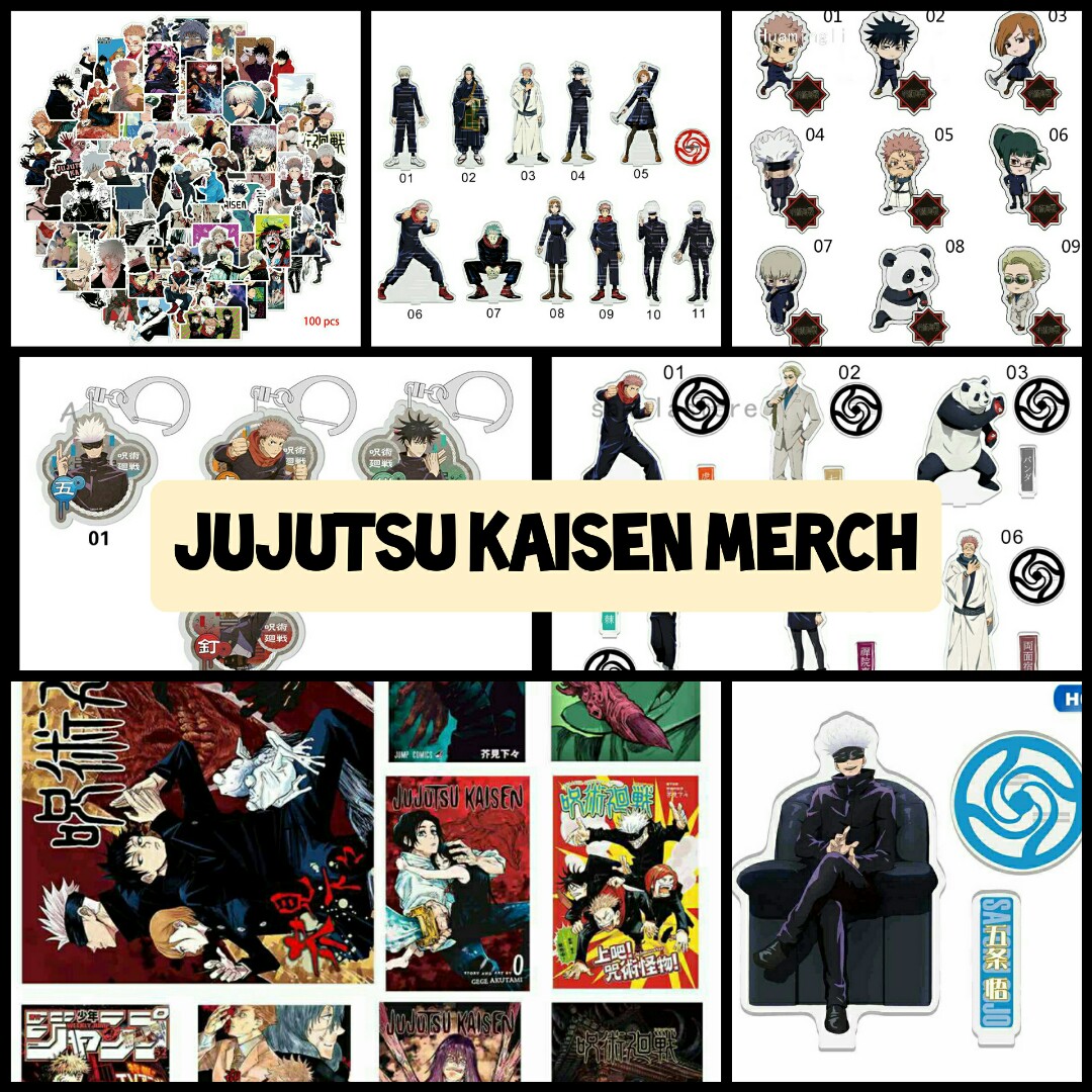 [PO] Jujutsu Kaisen merch anime merch stand standee keychain poster ...