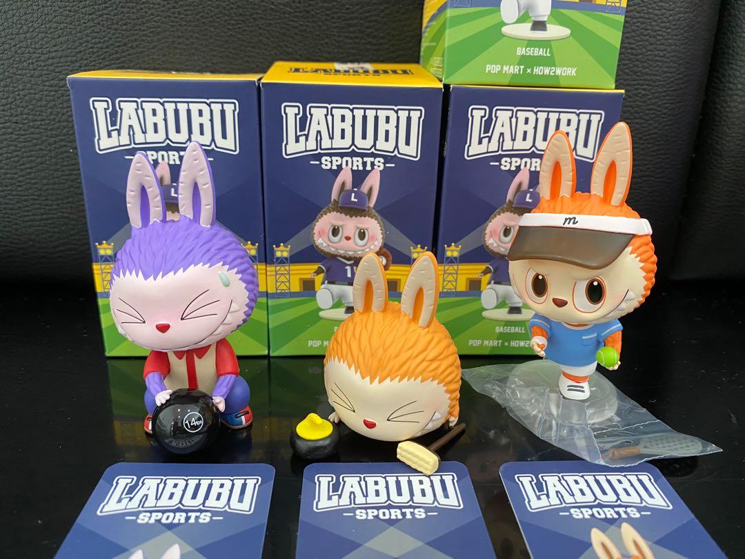 Popmart Labubu sports series- bowling labubu, curling labubu and tennis ...