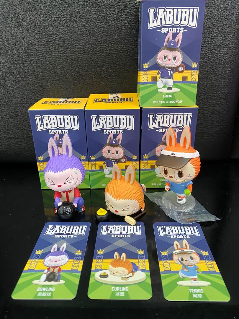Popmart Labubu sports series- bowling labubu, curling labubu and tennis ...