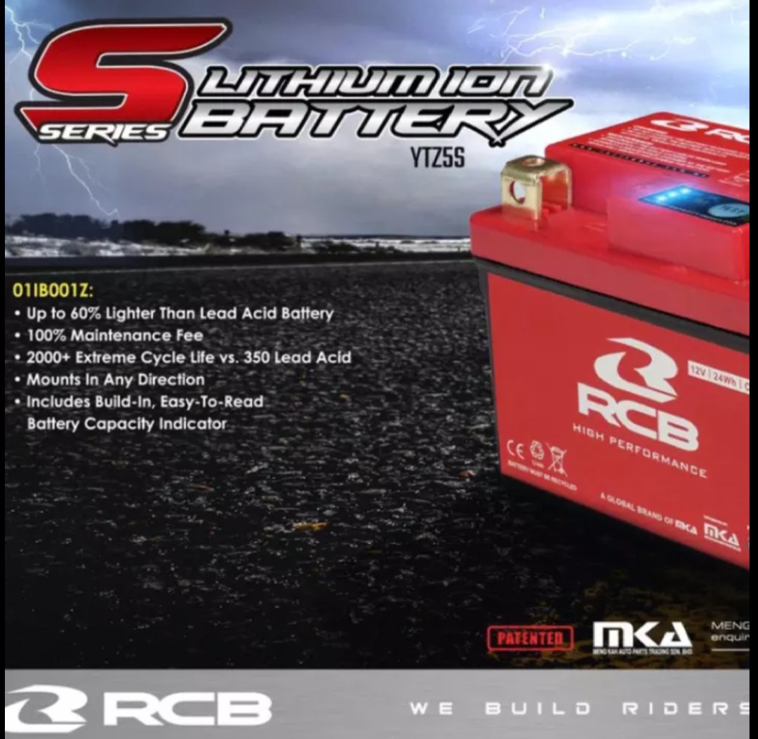 RCB LITHIUM BATTERY S SERIES SNIPER 150, Motorcycles, Motorcycle ...
