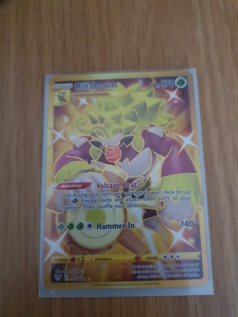 Rillaboom gold card, Hobbies & Toys, Toys & Games on Carousell