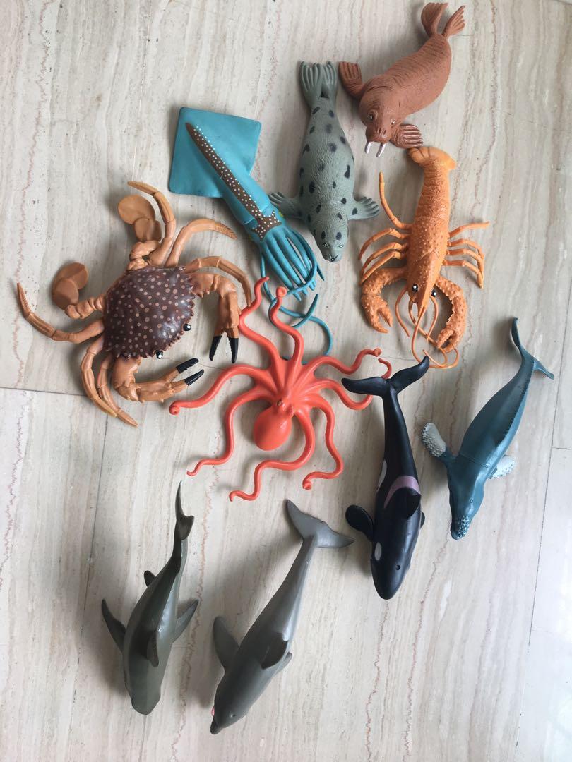 Sea animals figurines , Hobbies & Toys, Toys & Games on Carousell