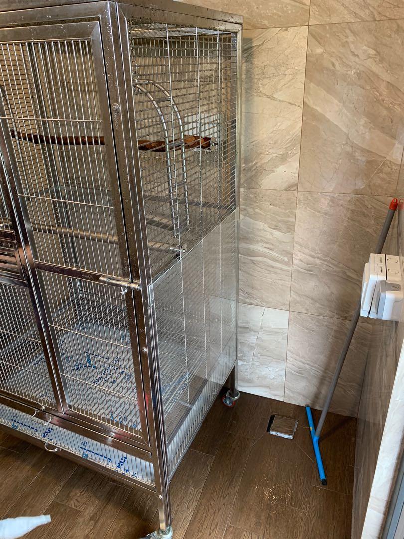 SS bird cage, Pet Supplies, Homes & Other Pet Accessories on Carousell