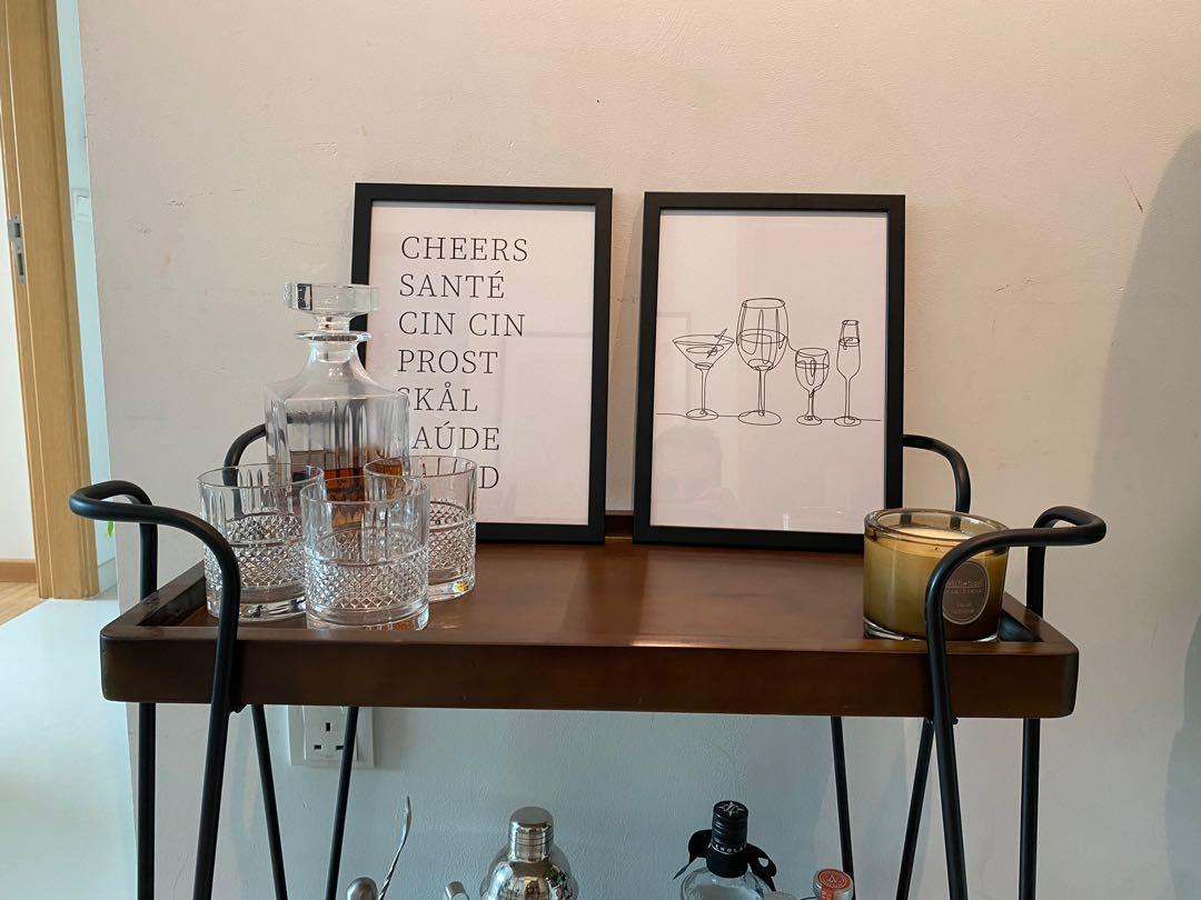 Timber Bar Trolley, Furniture & Home Living, Furniture, Other Home ...