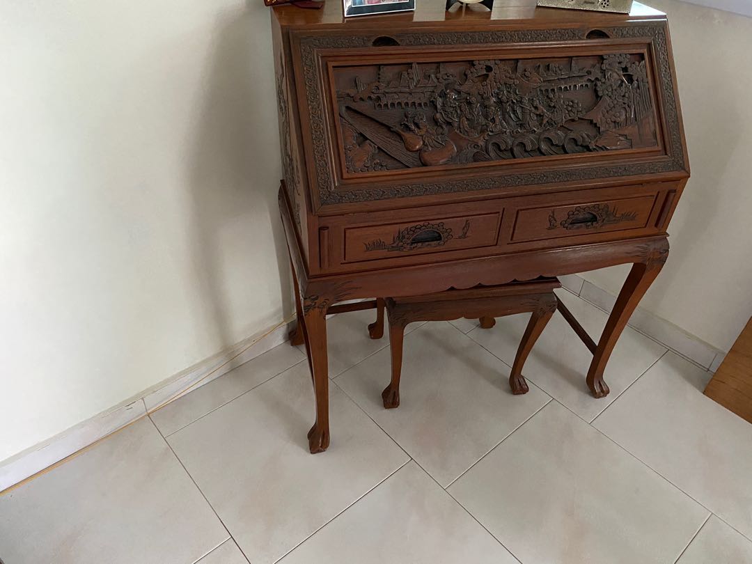 Traditional study table, Furniture & Home Living, Furniture, Tables ...