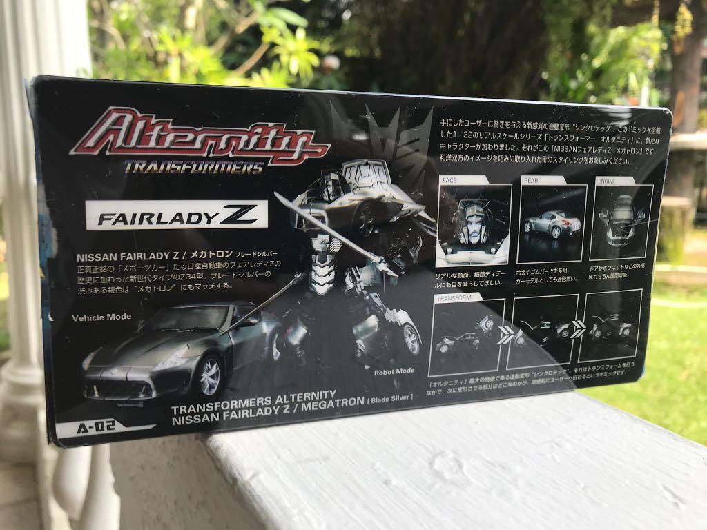 Transformers Alternity Megatron A-02 NISSAN FAIRLADY 370Z (Blade Silver ...