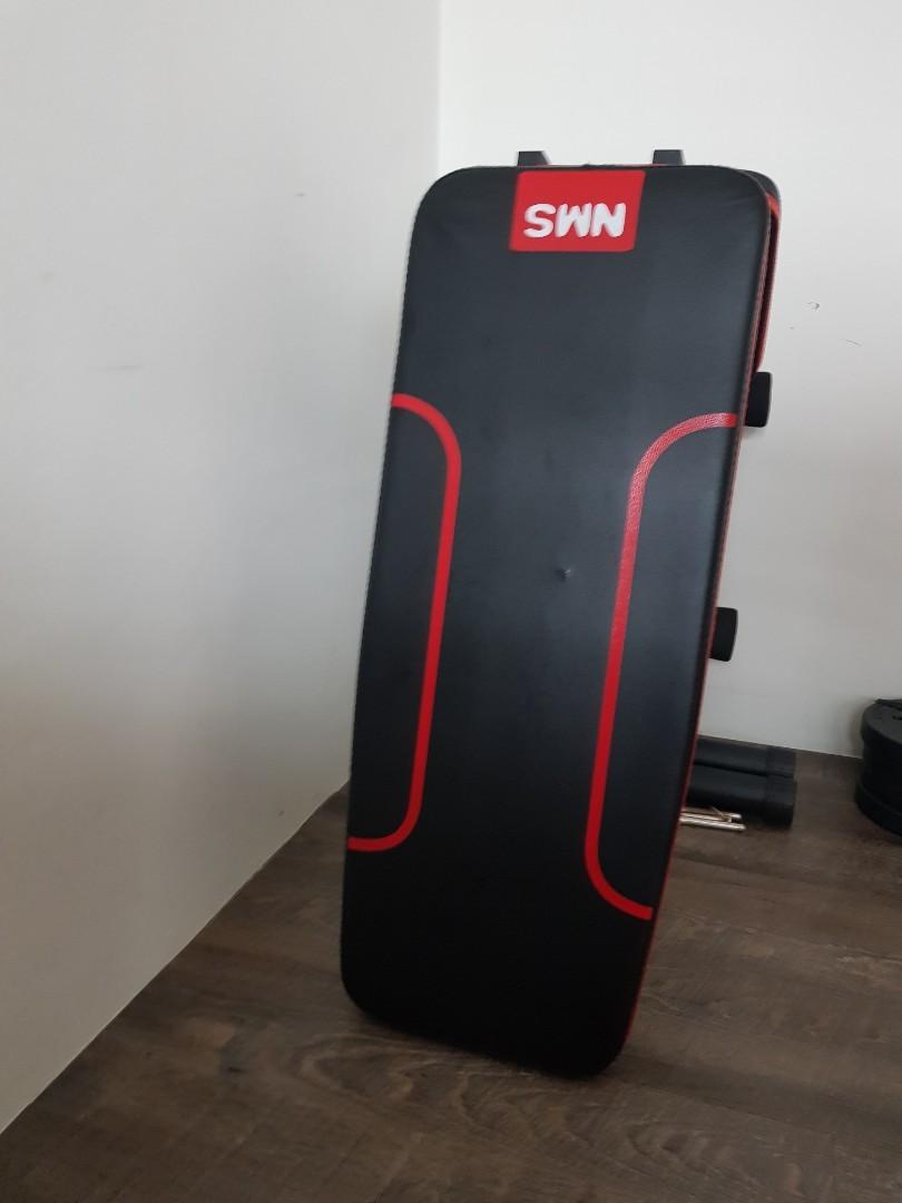 Used Gym Bench and Dumbbell 40kg, Sports Equipment, Exercise & Fitness ...