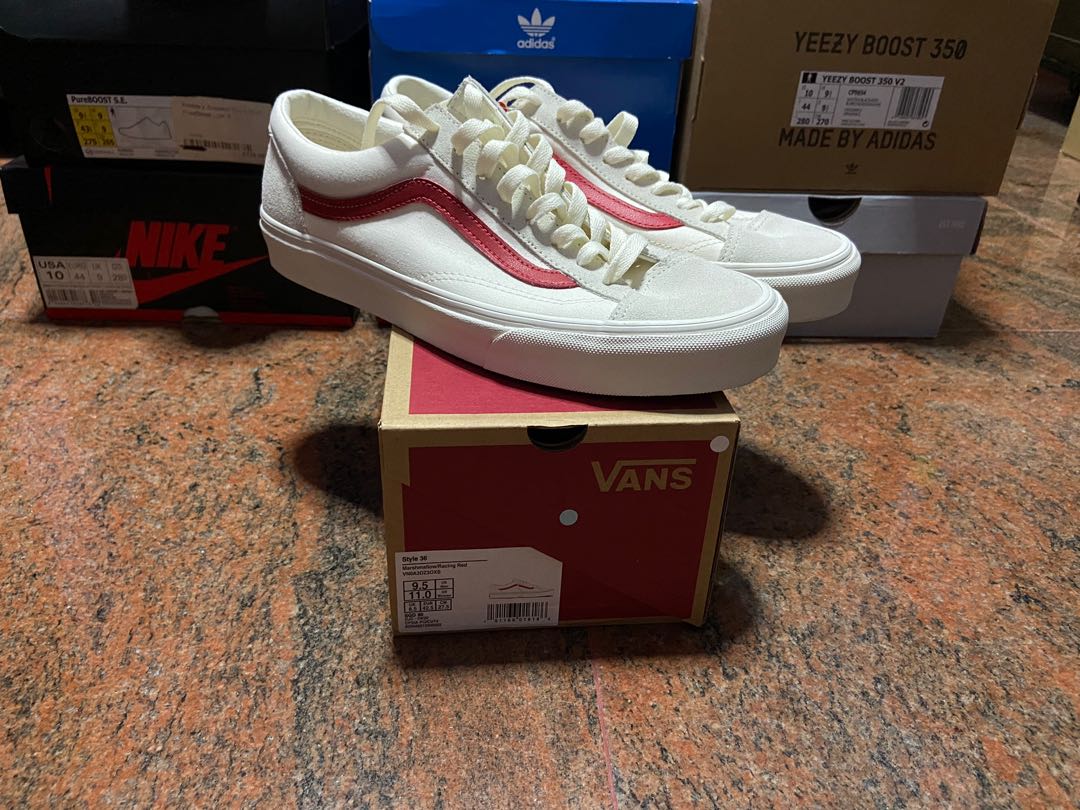 Vans Marshmallow Red G Dragon, Men's Fashion, Footwear, Sneakers on ...