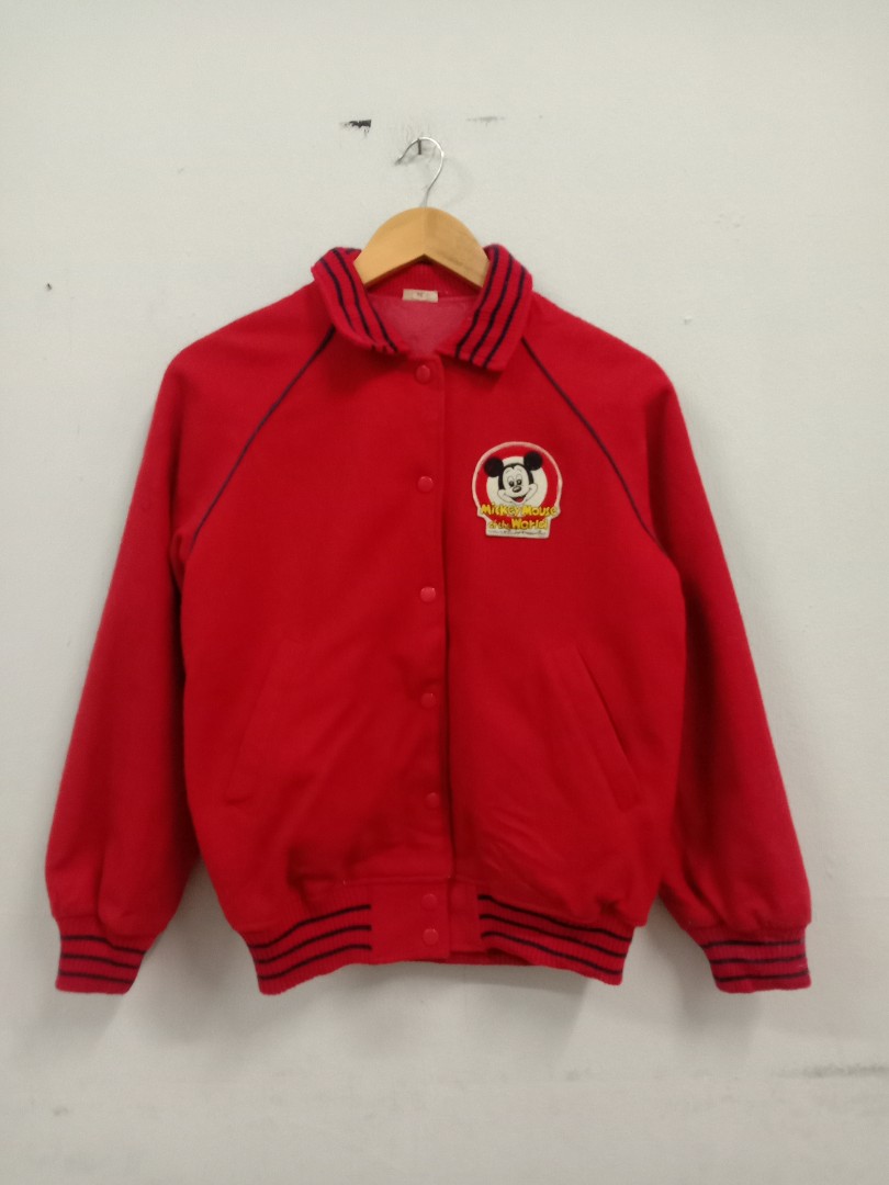 Vintage Mickey Mouse Wool Jacket, Men's Fashion, Coats, Jackets and ...