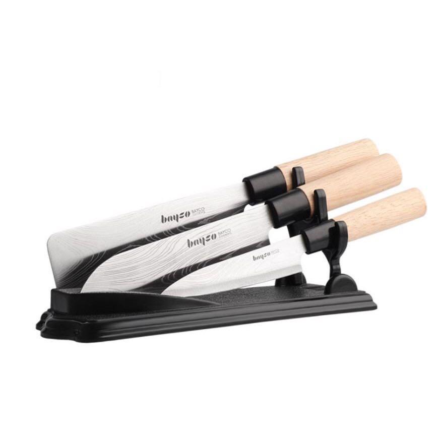Authentic Bayco kitchen knife set, Furniture & Home Living, Kitchenware ...